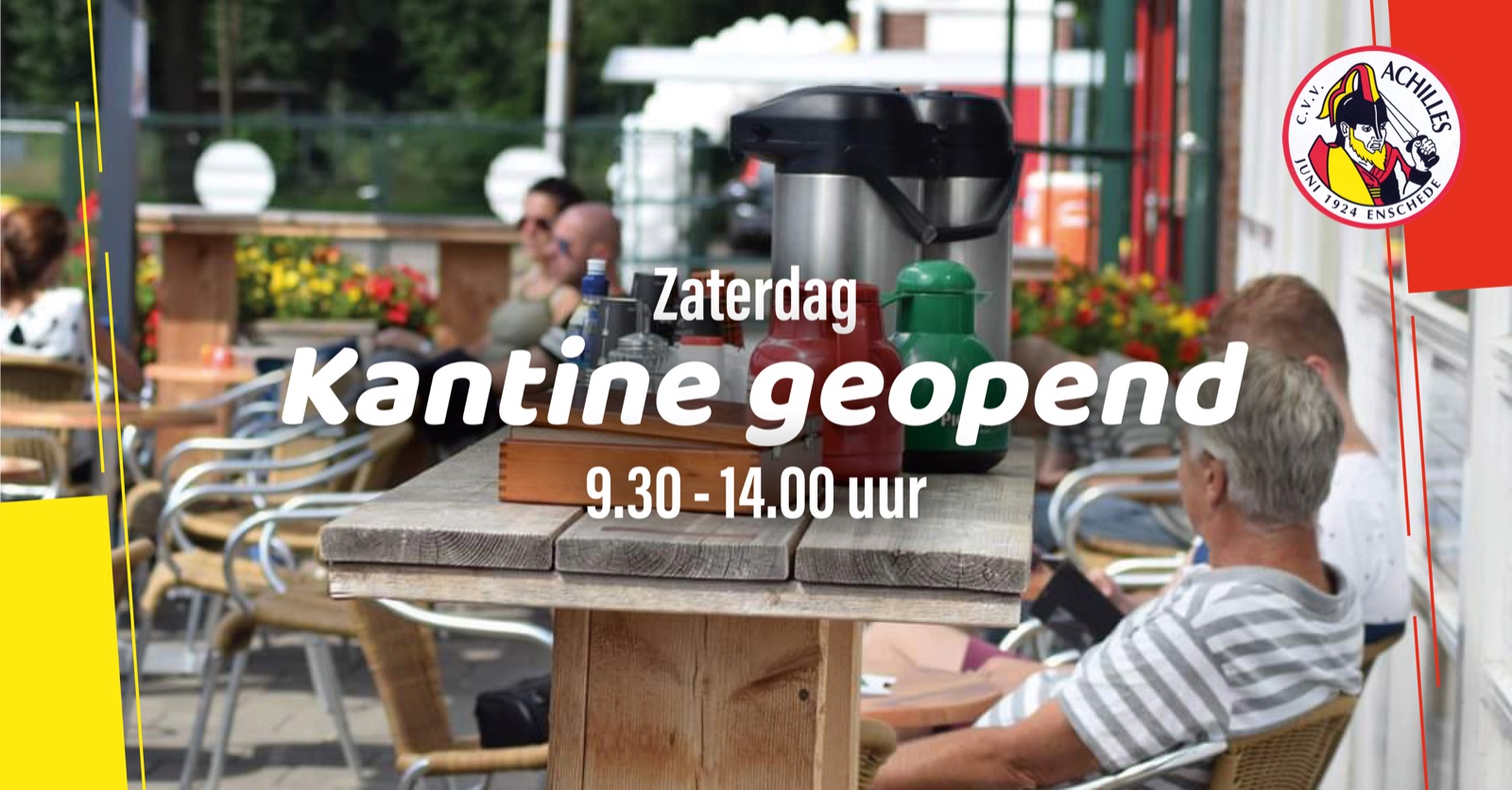Kantine zaterdag weer (deels) geopend | Achilles Enschede